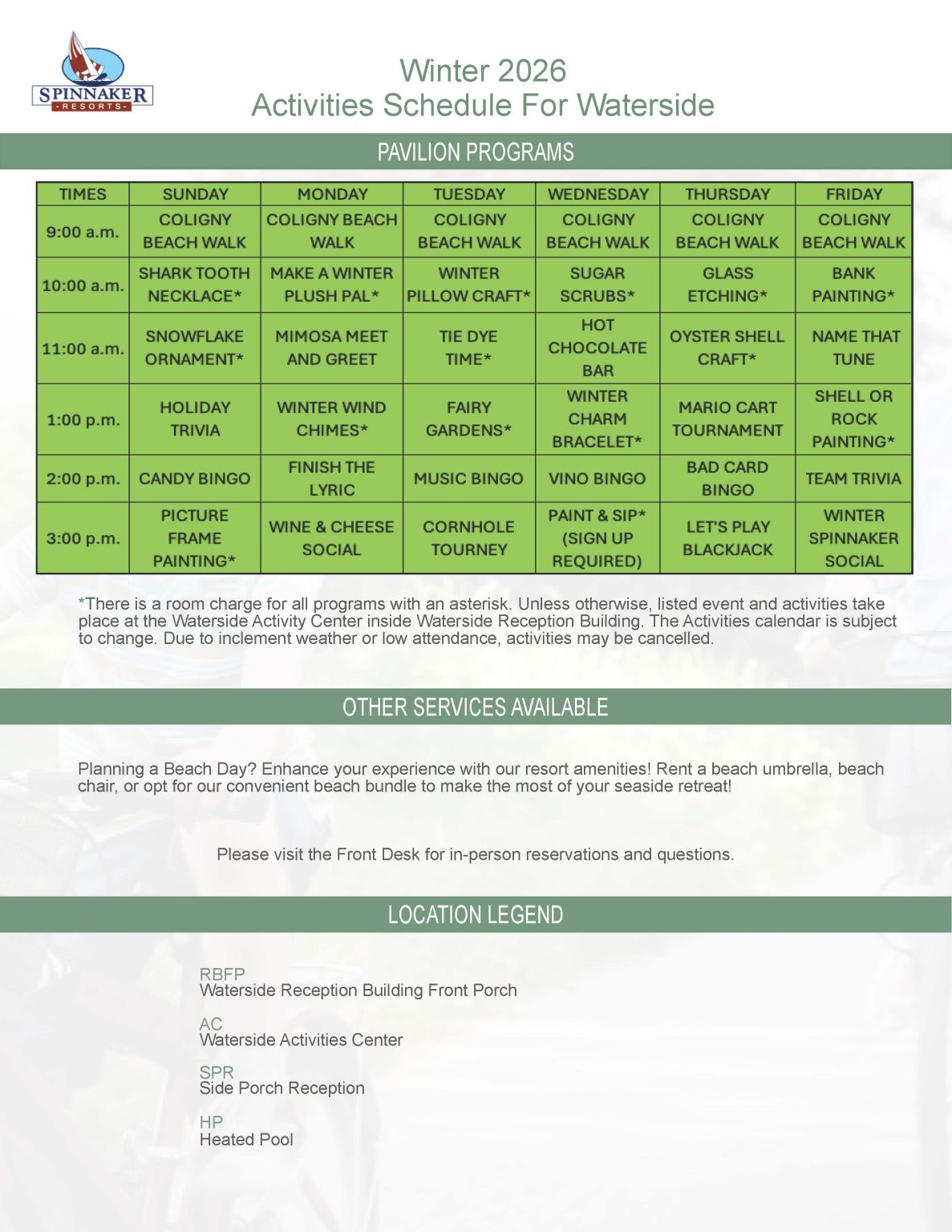 Cottages - Spinnaker Resorts